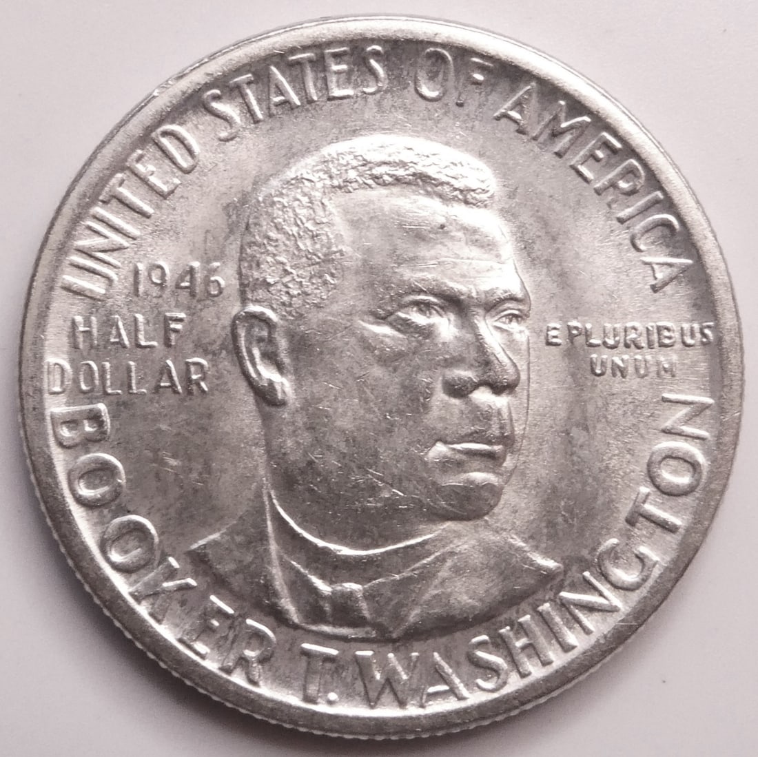 1/2 Dollar 1946 Usa From Slave Cabin To Hall Of Fame Silver Coin Auction