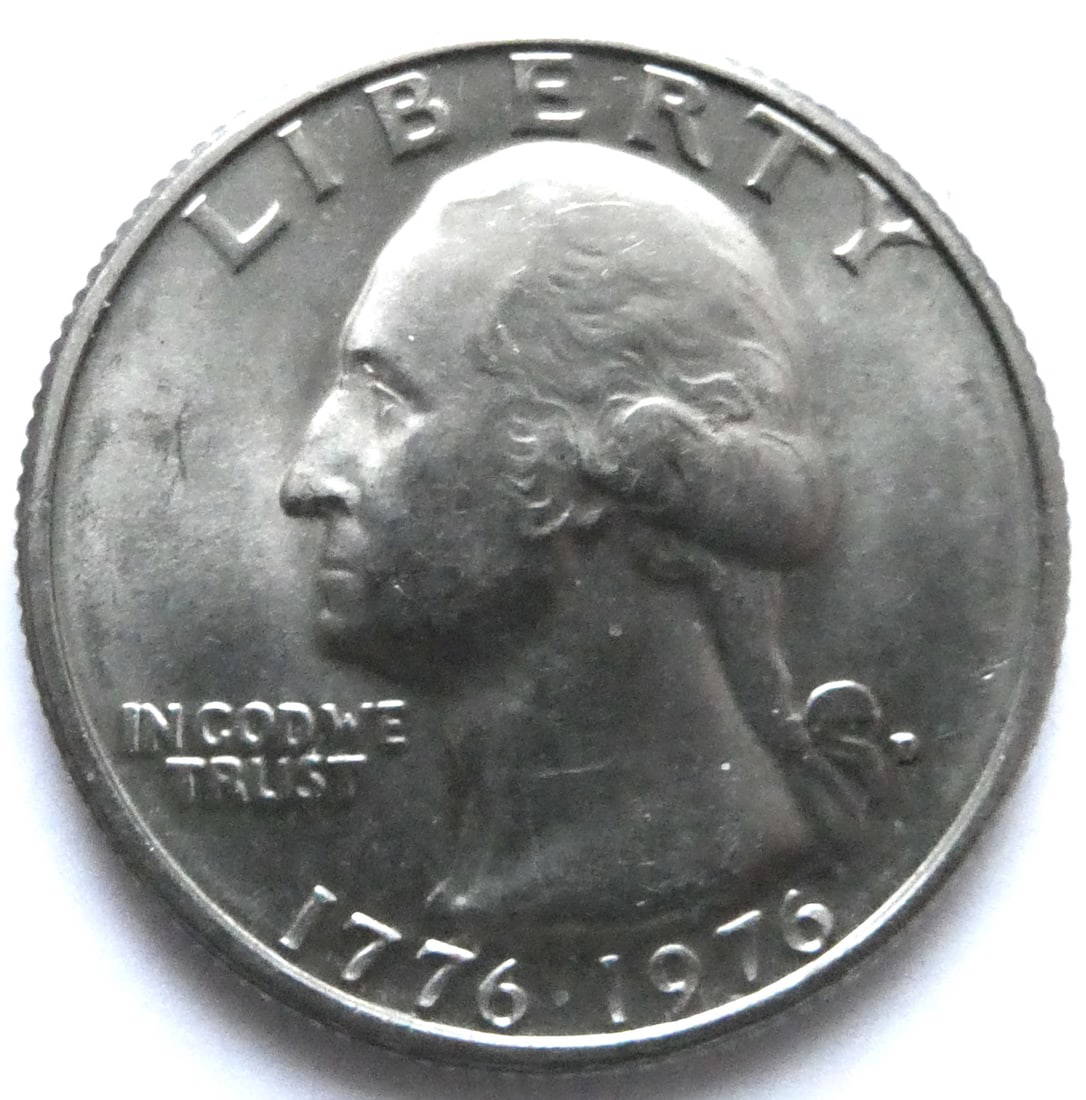 United States Half Dollar "washington Quarter" Bicentennial, Silver ...