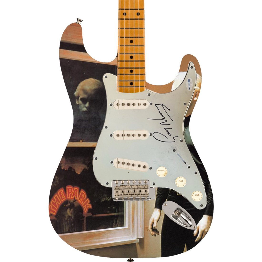 Gary Numan Signed Electric Guitar Acoa Auction