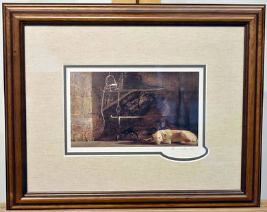 Andrew Wyeth Pencil Signed Print, Ides Of March