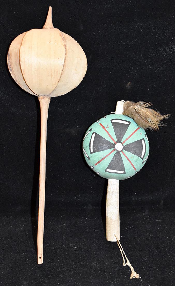 Two Native American Rattles