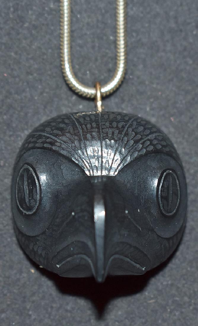 Inuit Carved Eagle Necklace