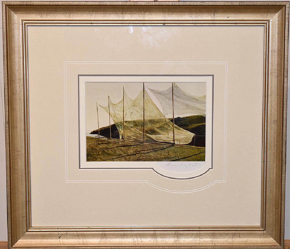 Signed Andrew Wyeth Print, Penticost
