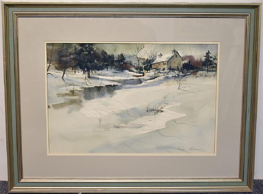 Carolyn Anderson Watercolor, The Old Barn