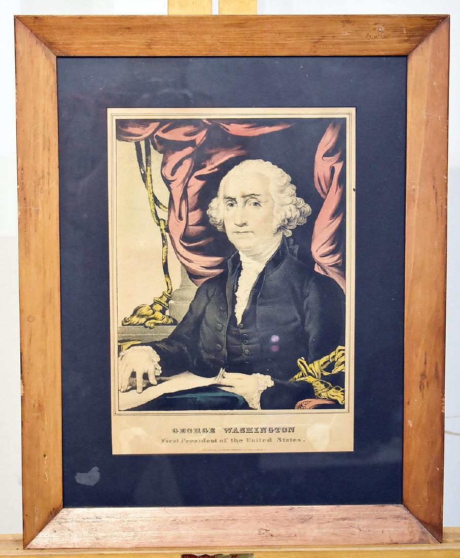 N. Currier Lithograph, George Washington