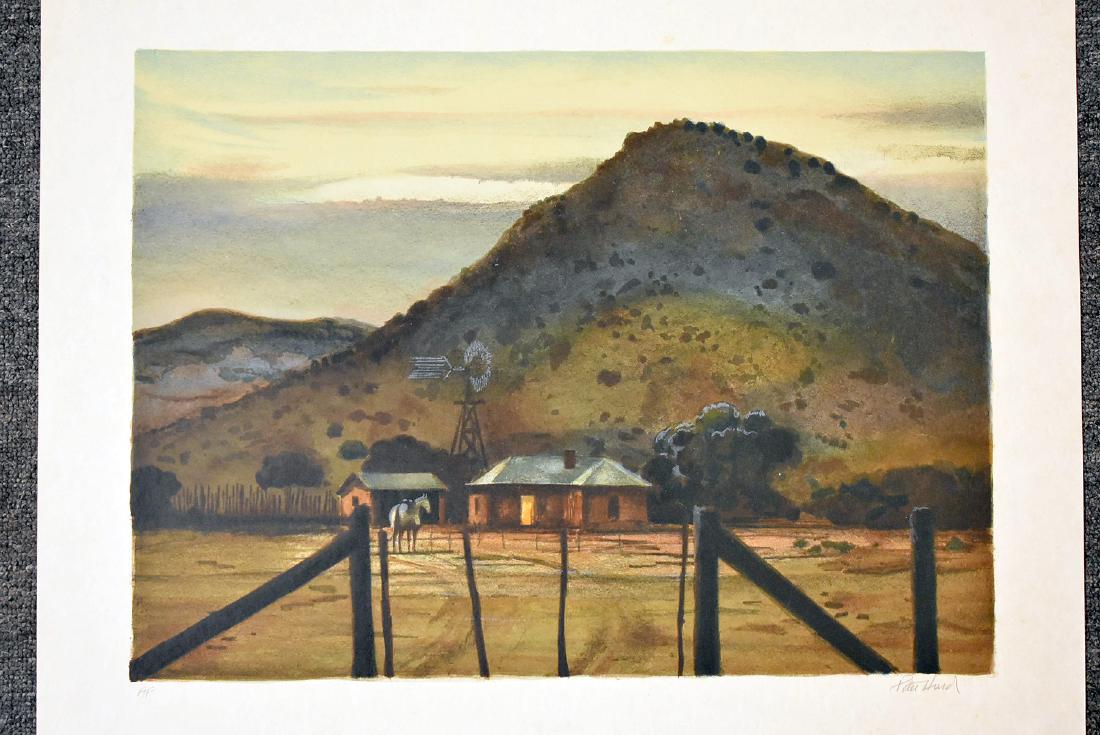 Peter Hurd. Artist's Proof, Evening Landscape