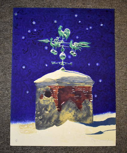 Signed Jamie Wyeth Print, Winter Chimney - Nov 15, 2018 | Briggs ...