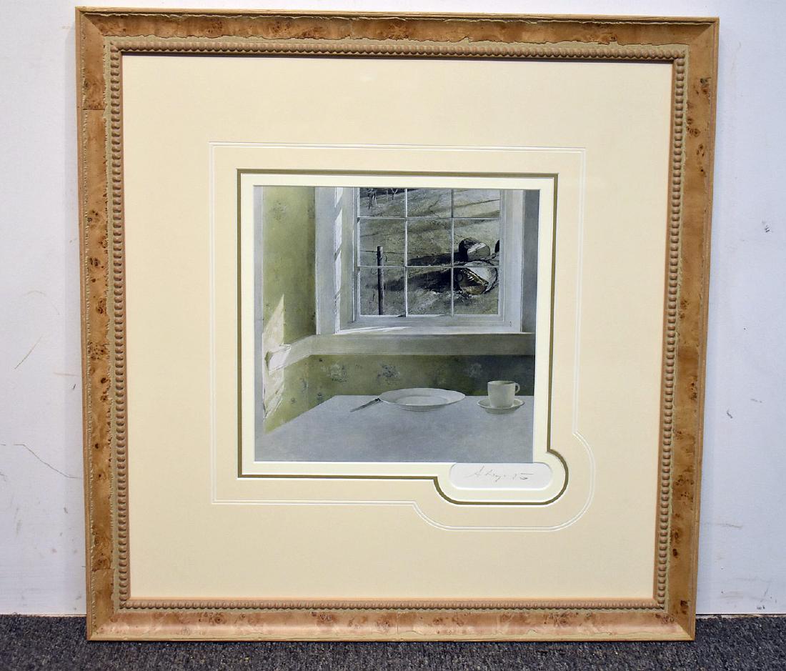 Signed Andrew Wyeth Print, Groundhog Day