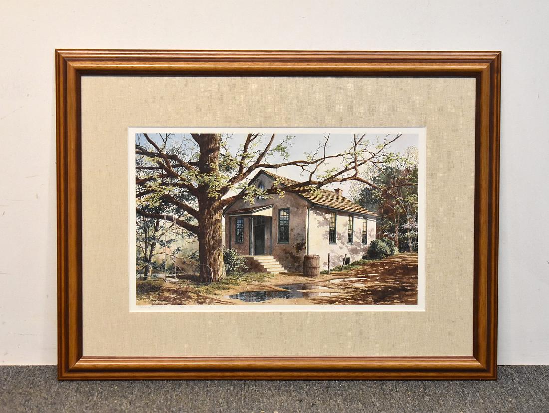 Richard Bollinger Print, Landscape with Building