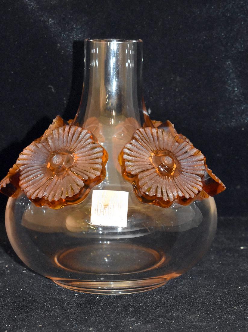 Lalique Art Glass Atossa Vase