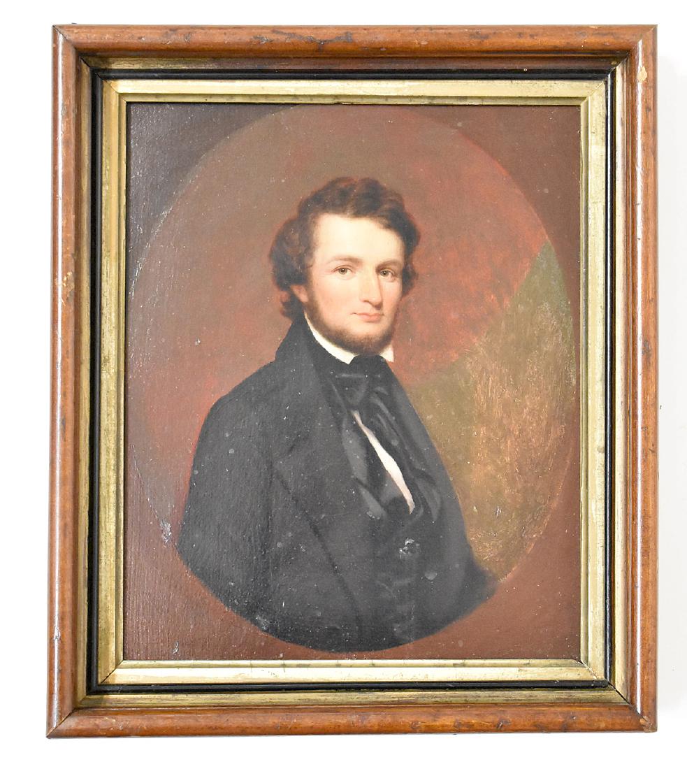 Oil/Panel, Portrait of William Worthen