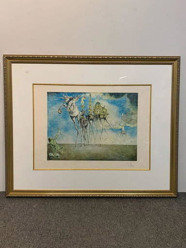 Salvador Dali. Signed Lithograph, St. Anthony
