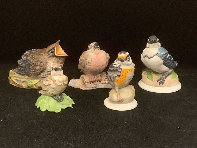 Five Boehm Porcelain Bird Sculptures