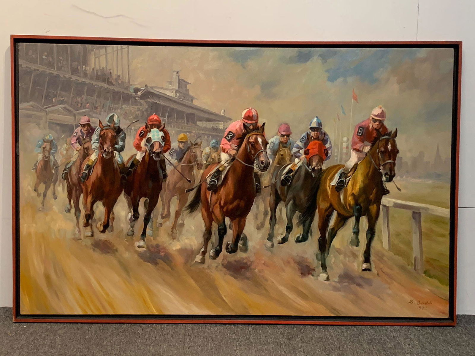 Sandor Bodo Oil on Canvas. Horse Race - Nov 22, 2019 | Briggs Auction ...