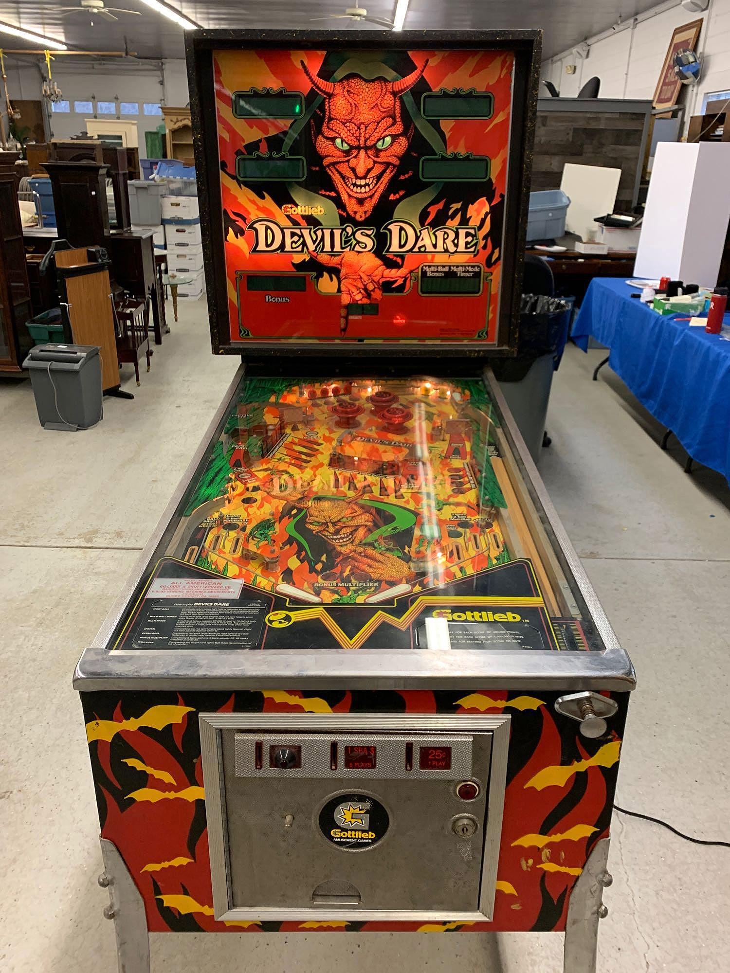 Gottlieb Devil's Dare Pinball Machine