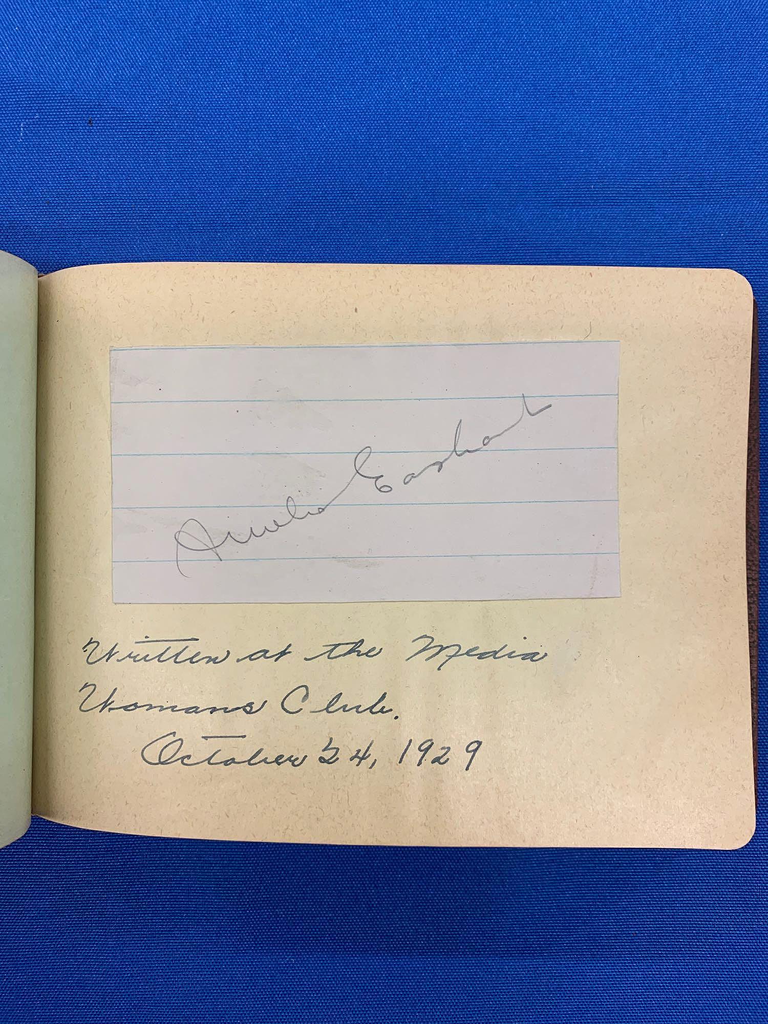 Autograph Book with Amelia Earhart Signature - Mar 13, 2020 | Briggs ...