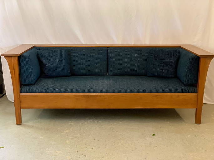 Contemporary Stickley Cherry Prairie Settle