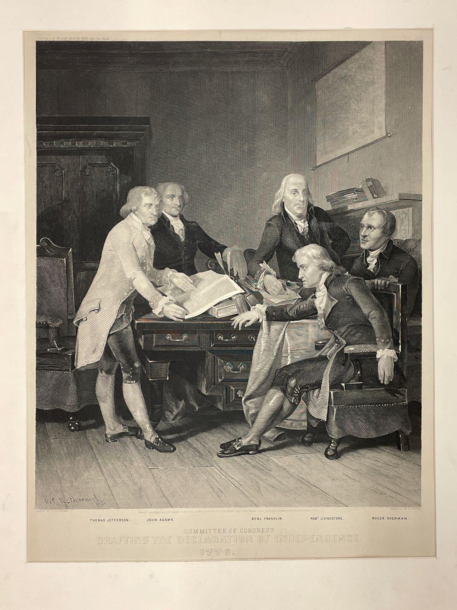 Engraving After Peter F. Rothermel, Declaration