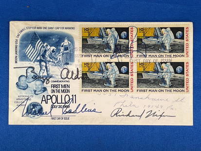 Apollo 11 Edwin Aldrin Richard Nixon Autographs