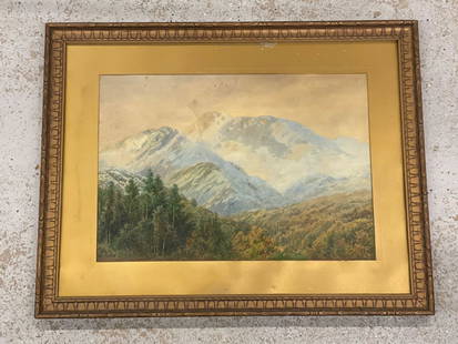 William Frederick Paskell (american, 1866 1951), Watercolor Landscape ...