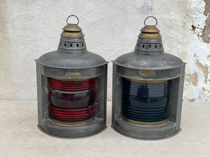 Matched Perko Port And Starboard Ships Lanterns: 12518