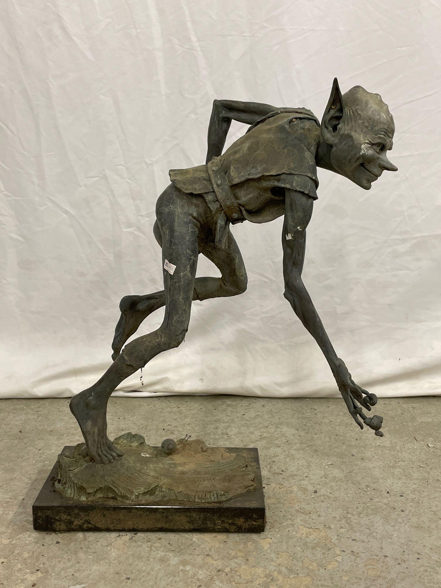 David Goode. Bronze Sculpture, Snailmaker