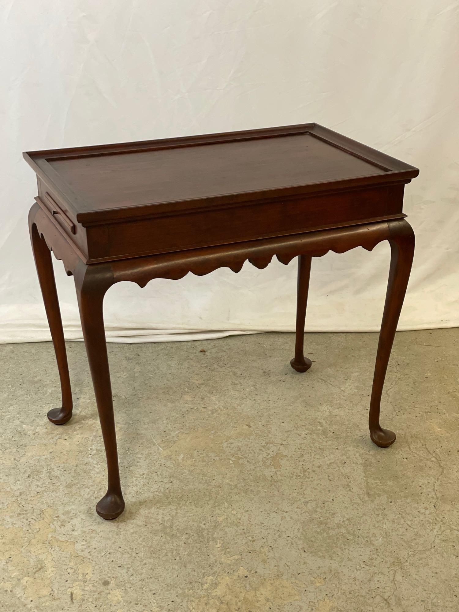 Eldred Wheeler Cherry Queen Anne Tea Table