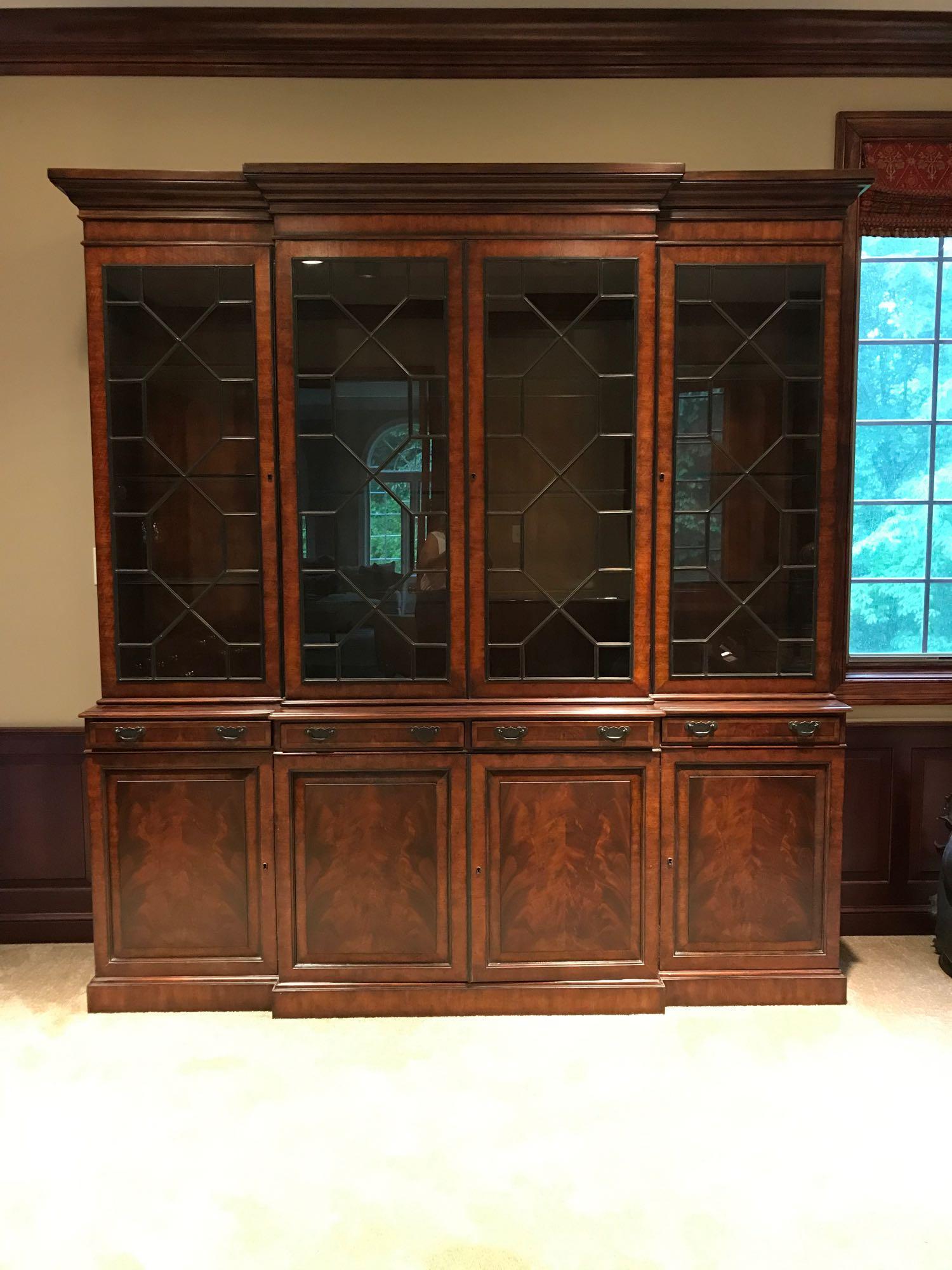 Theodore Alexander Breakfront Bookcase (#0463) on Jul 30, 2021 | Briggs ...