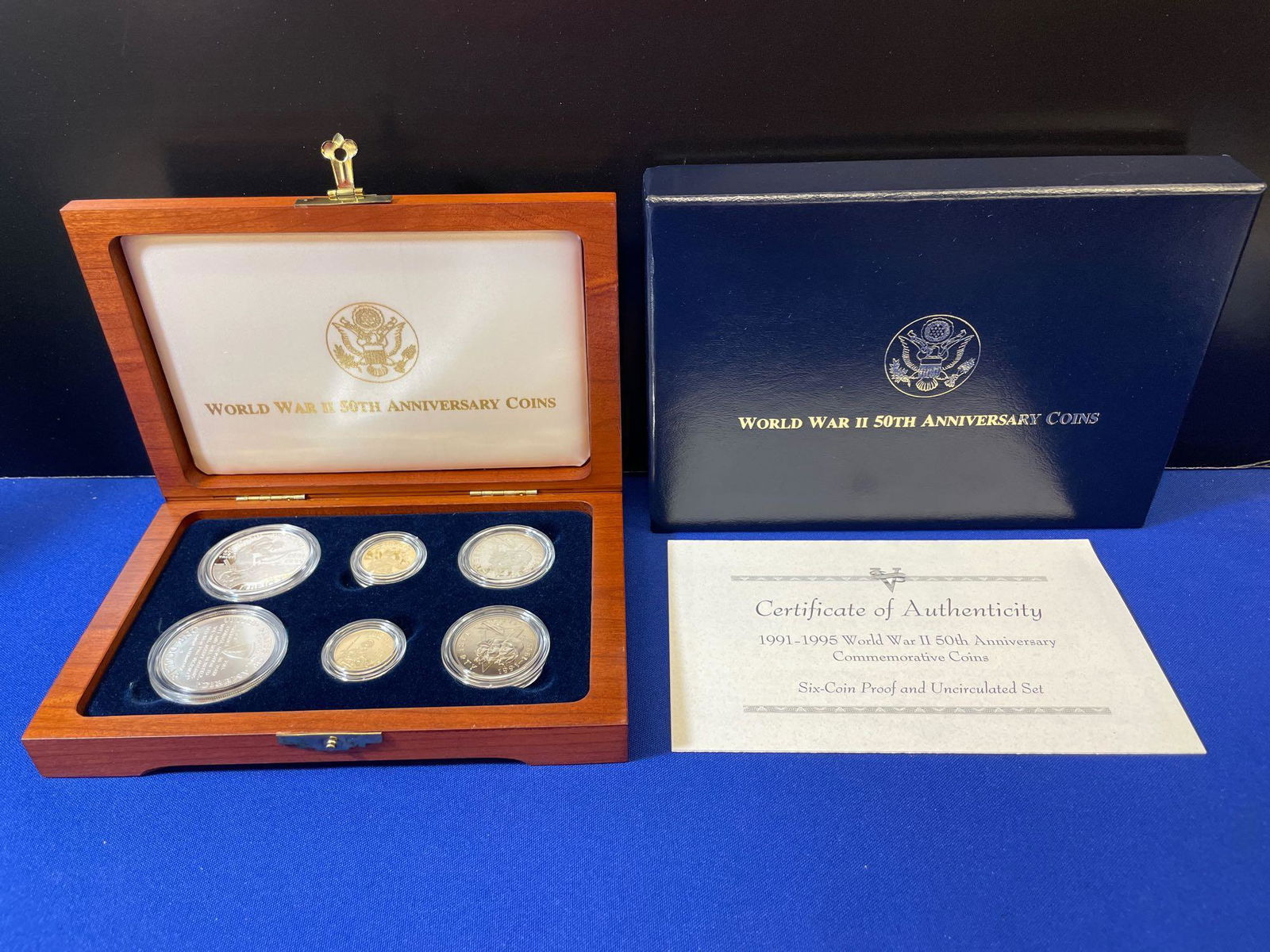 World War Ii 50th Anniversary Coin Set