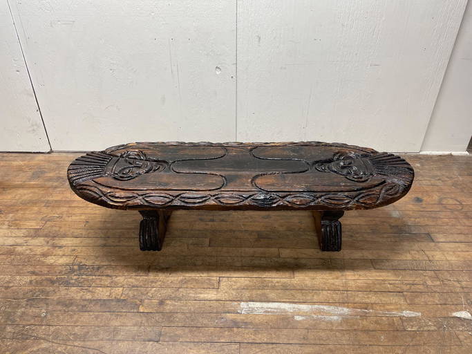 Witco Hand Carved Tiki Coffee Table