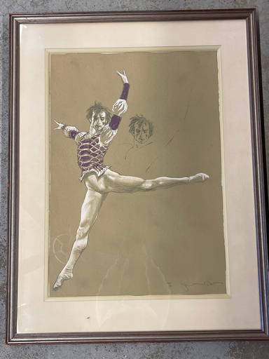 Jamie Wyeth. Lithograph, Rudolf Nureyev