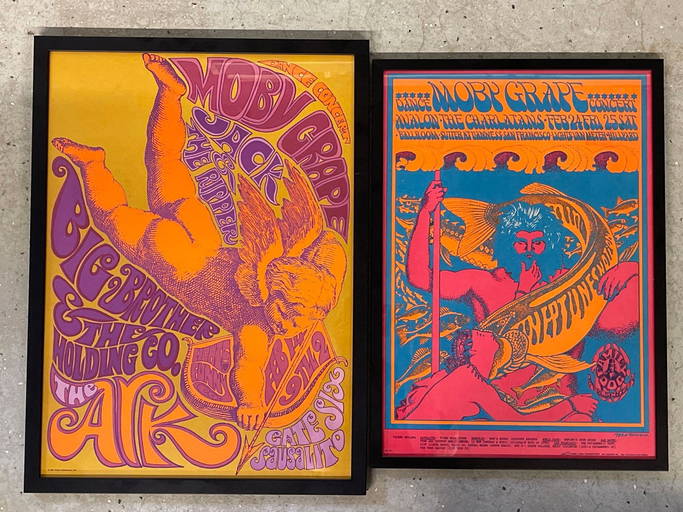 Two Moby Grape 1967 Concert Posters