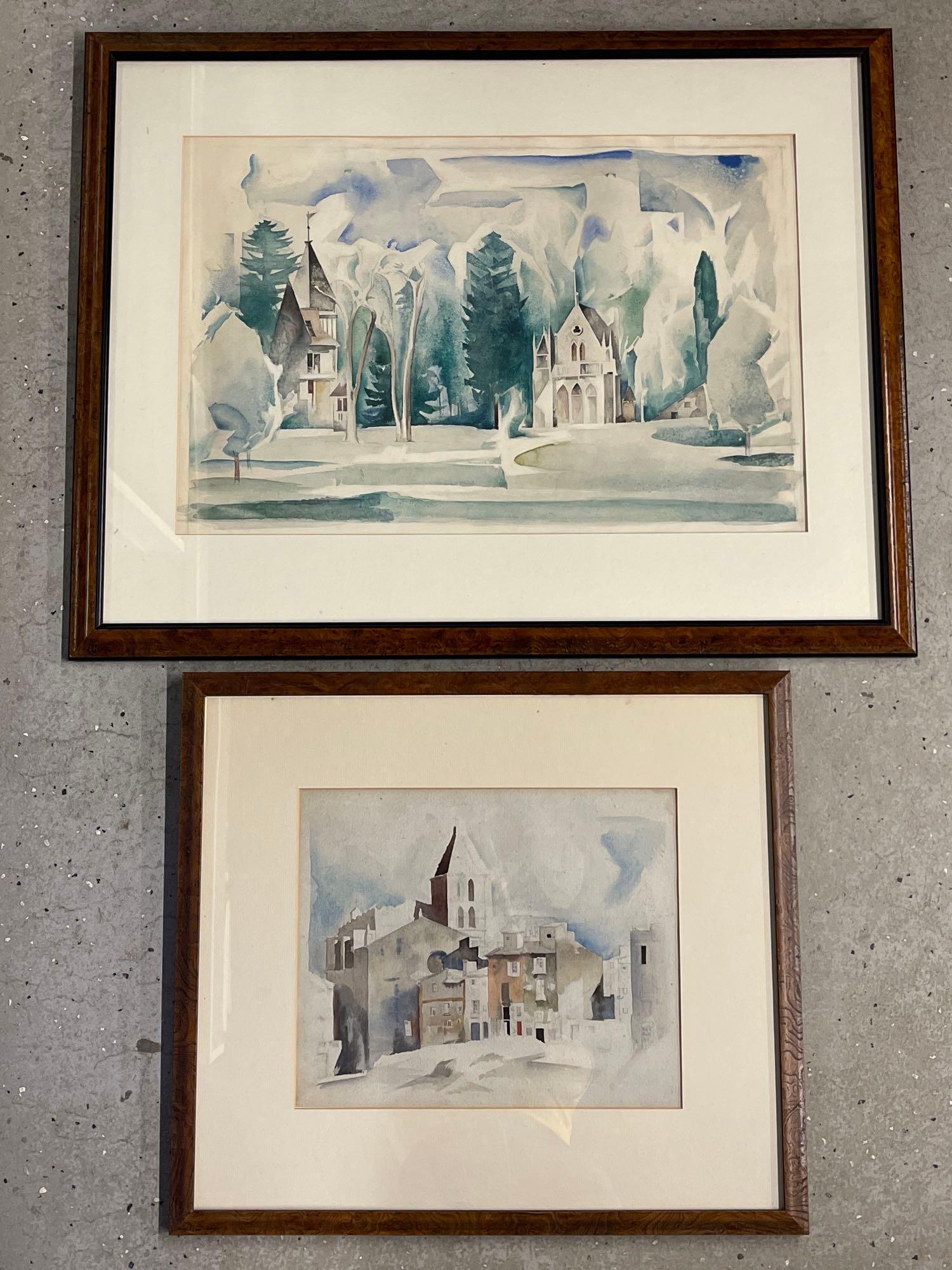 Two Earl Horter Watercolor Landscapes