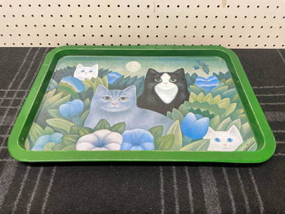 Martin Leman Tin Cat Serving Tray