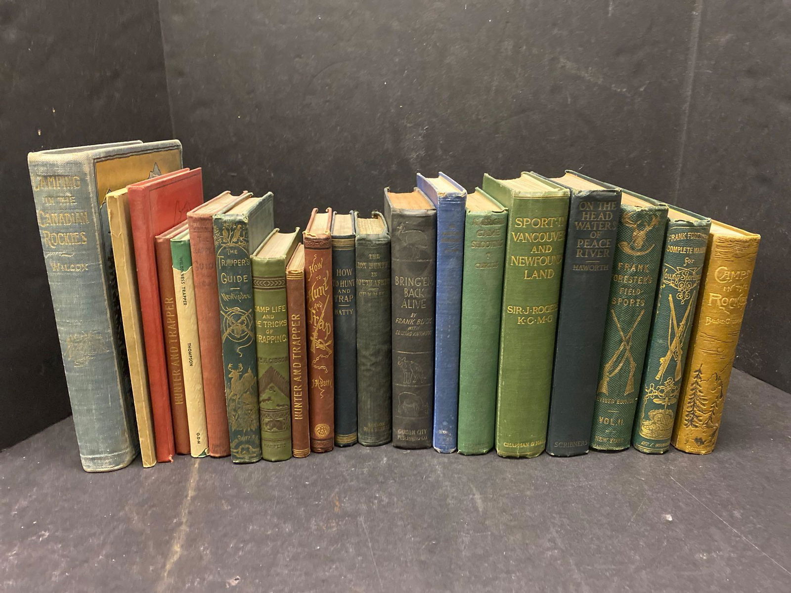 20 Books: Trapping, Hunting, Camping