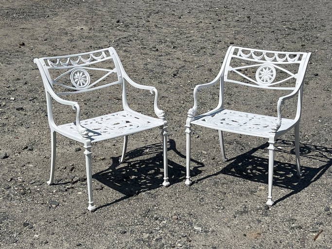 Pair Of Kenneth Lynch & Sons Garden Chairs