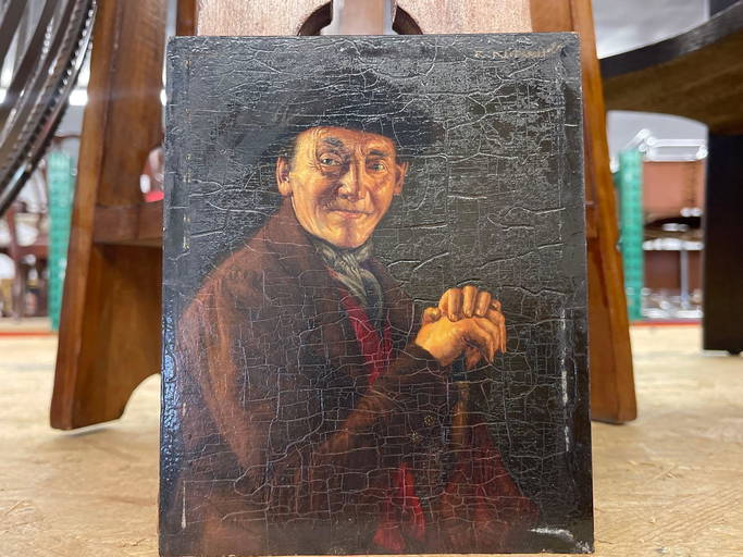 Richard Nitsch. Oil/canvas, Portrait