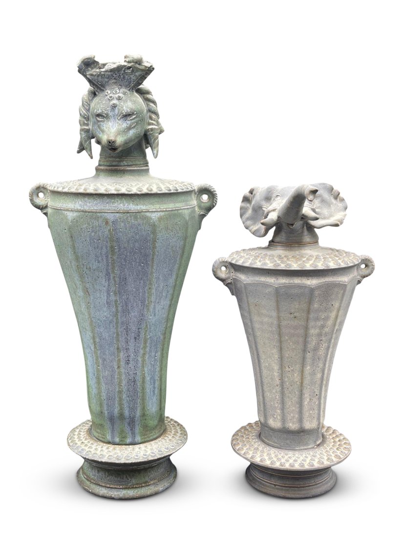 Two Tim Mather/annette Mccormick Vases