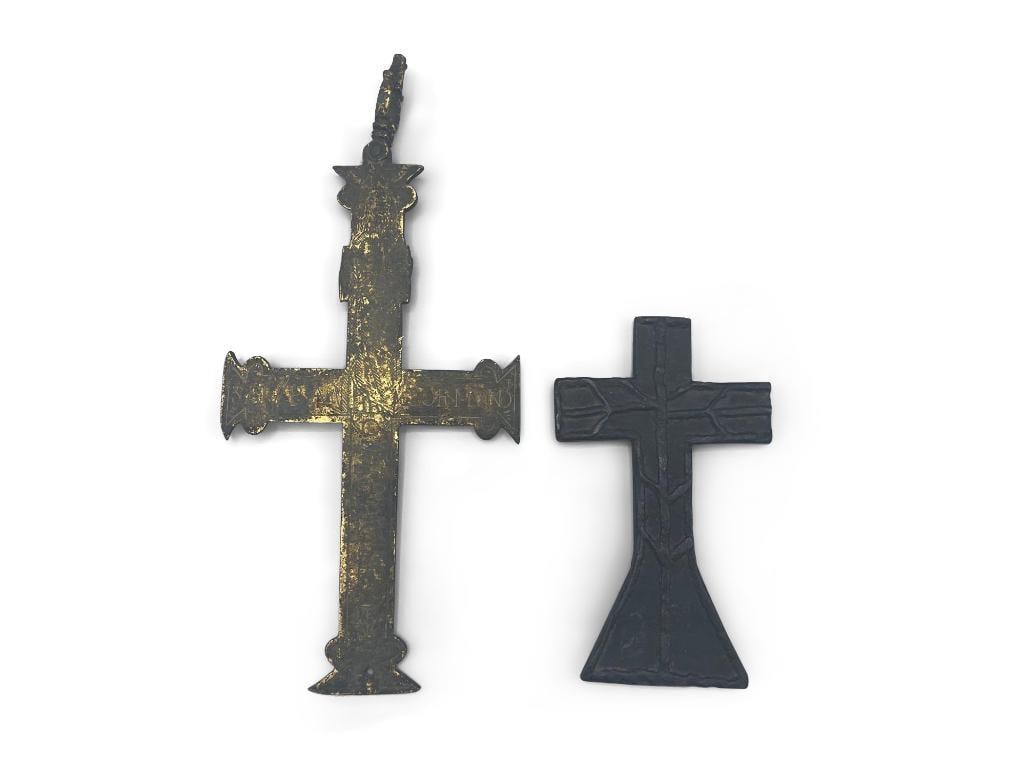 Two Hand-forged Iron Crosses Auction