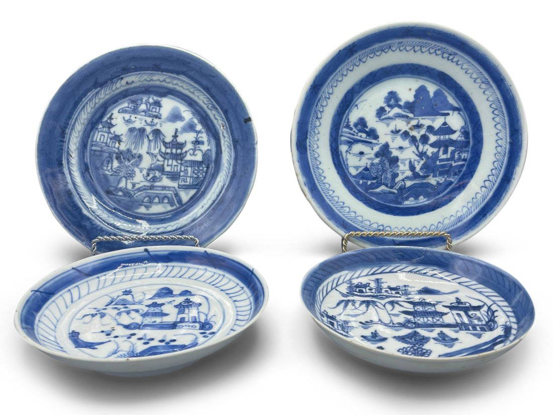 Four Chinese Canton Plates Auction
