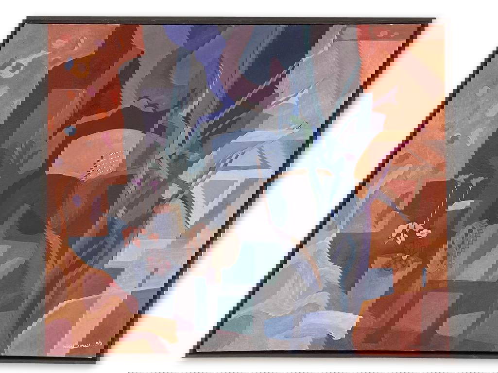 Bobbie Rose. Acrylic/canvas, Abstract Auction