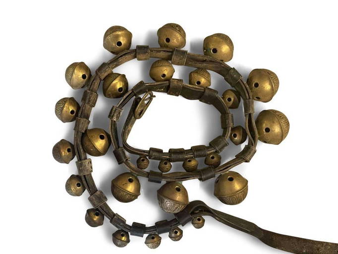 Bronze Sleigh Bell Belt