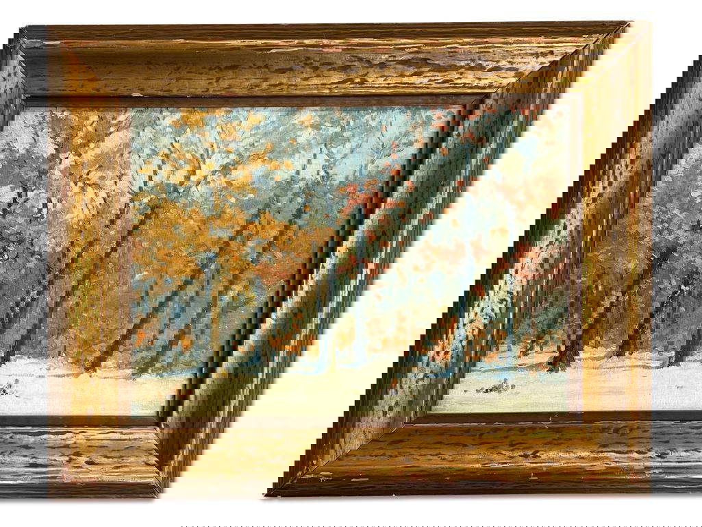 Richard Delano Briggs. Oil/panel, Landscape Auction