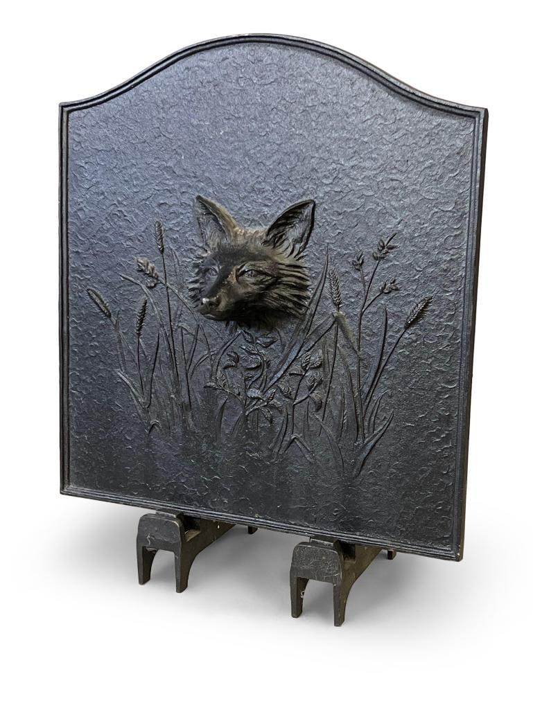 Cast Iron Fox Fireback Auction