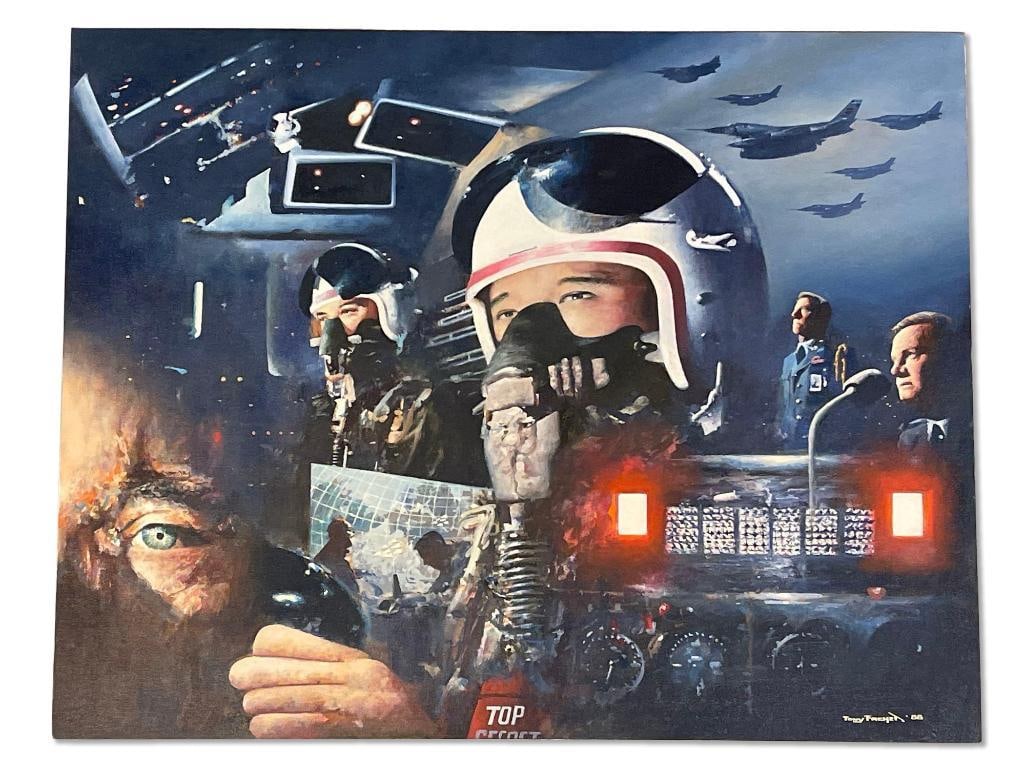 Tony Fachet. Acrylic/board, Top Secret Auction