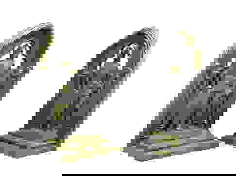 Gorham 1931 Bronze Knight Bookends Auction