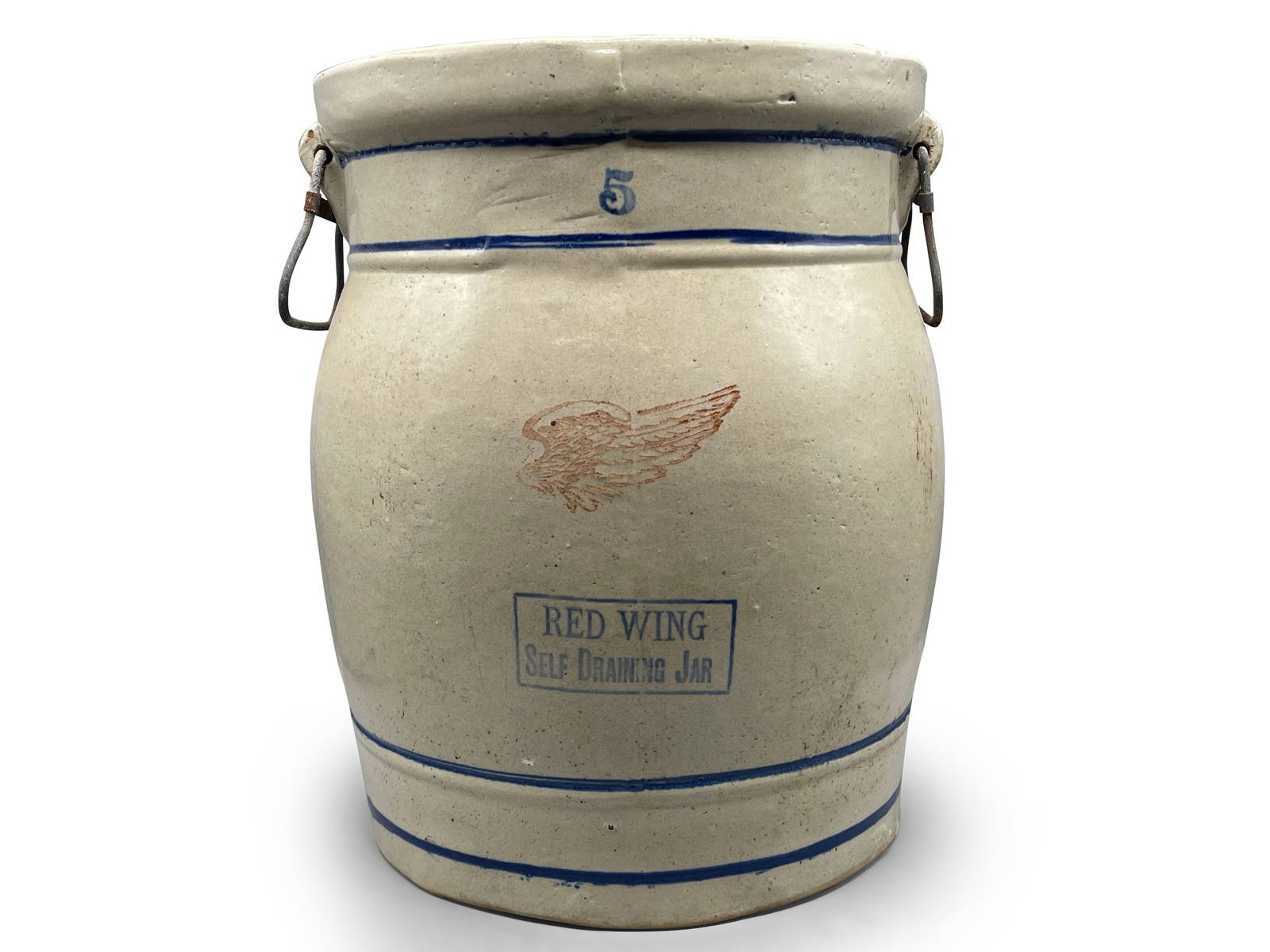 Red Wing Self-draining Handled Jar Auction