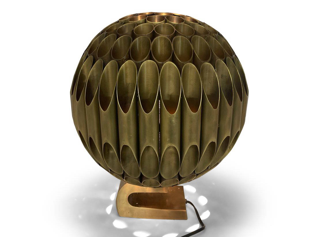 Michel Armand-style Bronze Ruche Orb Lamp Auction