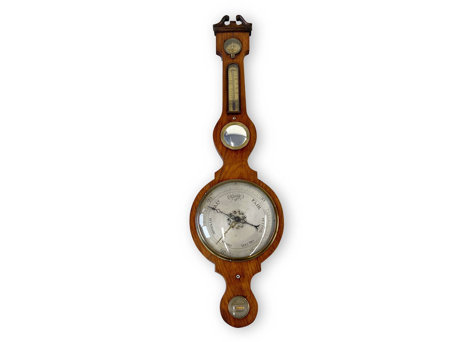 19th C. English Banjo Barometer Auction