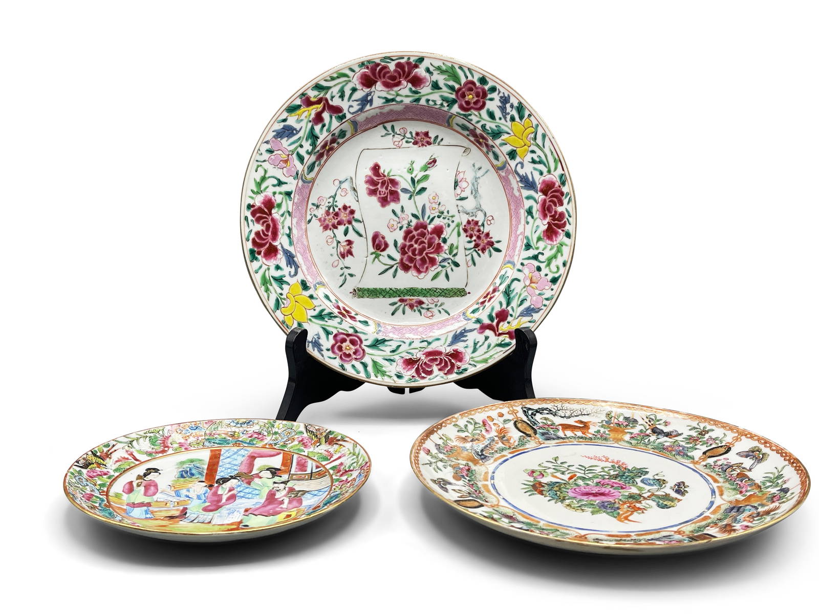 Three Chinese Export Plates Auction